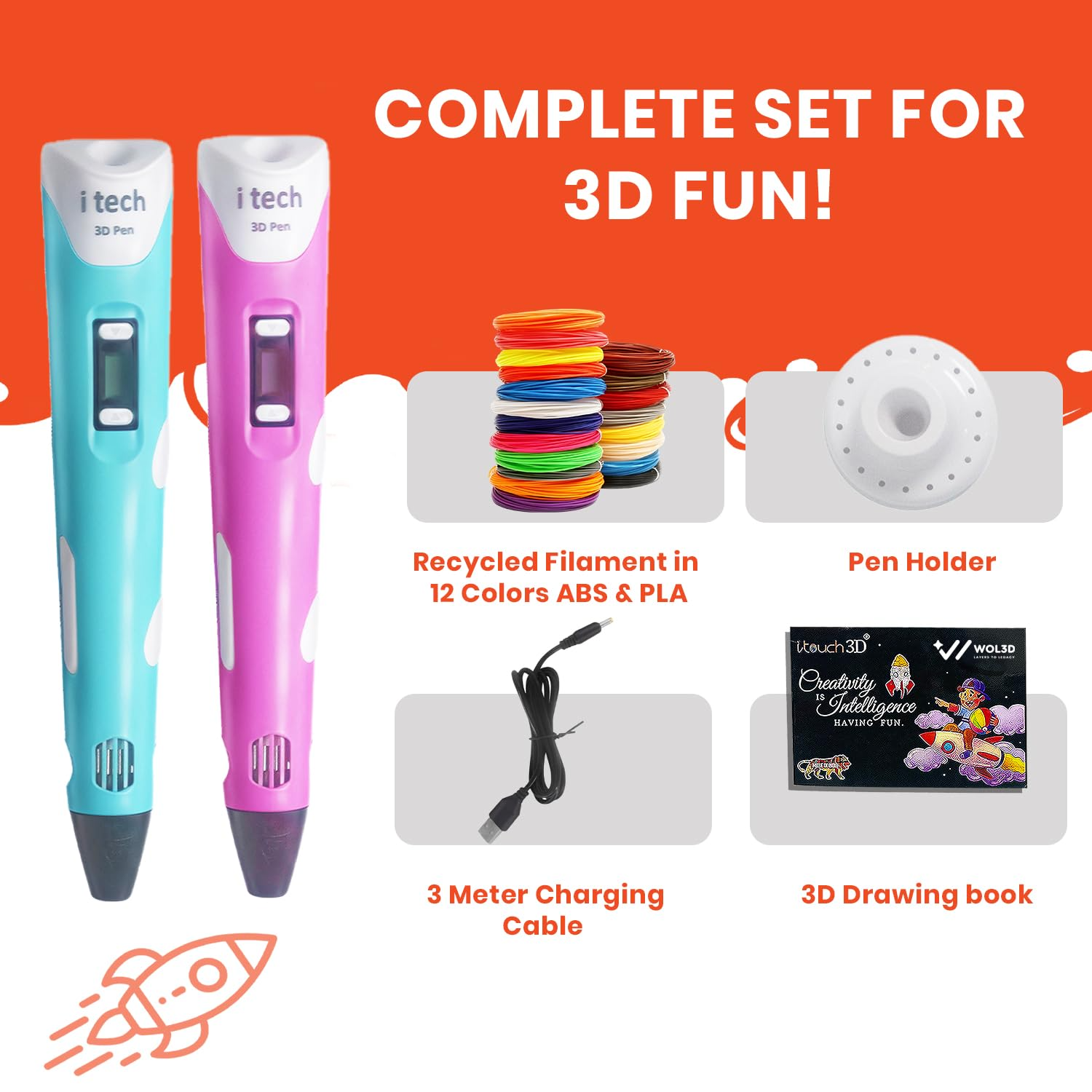 WOL3D Magic 3D Pen for Kids and Adults - Amazing Gadgets
